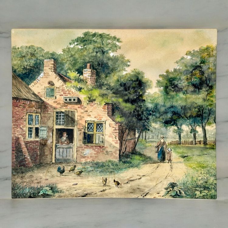 Jan Wynants (1631–1684) – Ancienne aquarelle sur papier (D'occasion) à ...