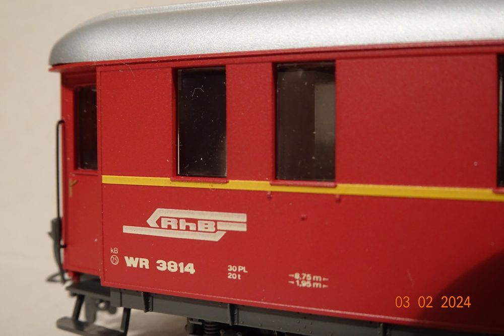 1 wagon restaurant Bemo HOm RhB WR 3814 (Neu (gemäss Beschreibung)) in Thierrens für CHF 38 ...