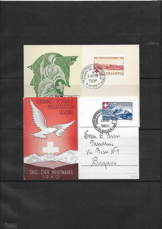 2 TB Karten 1939 + 1940 Kat: CHF 120.- | Kaufen auf Ricardo