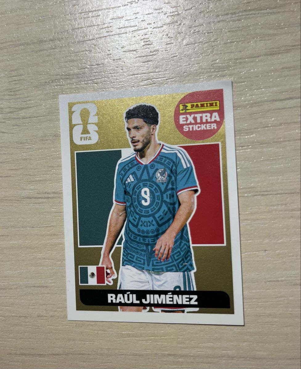 Extra Sticker World Cup 2026 Gold Raúl Jiménez Mexico (Neu und ...