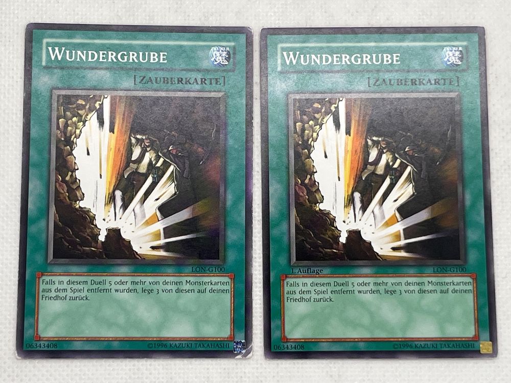 Yu-Gi-Oh! 2x Wundergrube LON-G100 - Zauberkarte (Gebraucht) in ...