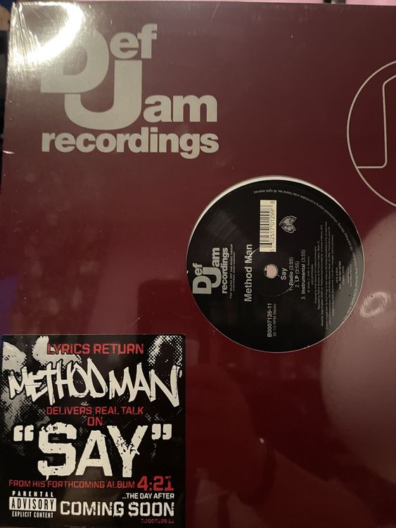 Method Man / Say | Kaufen auf Ricardo