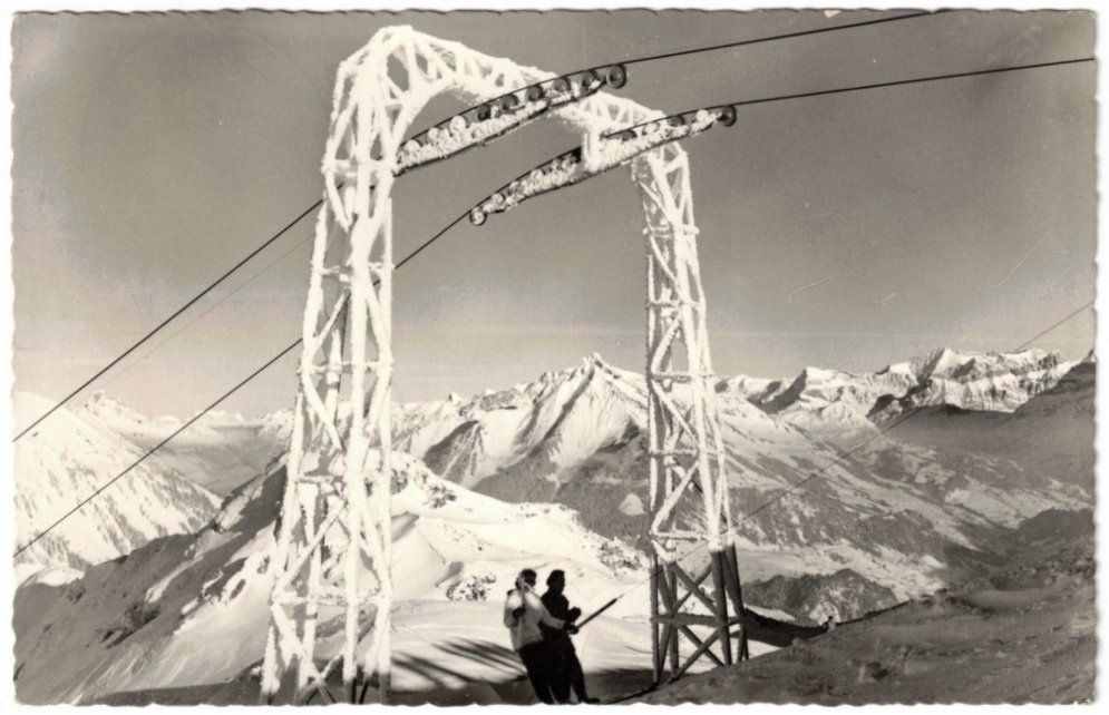 Leysin - Skilift Aï--Berneuse mit Pic Chaussy, Eiger + Mönch (Gebraucht) in Binningen für CHF 4 ...