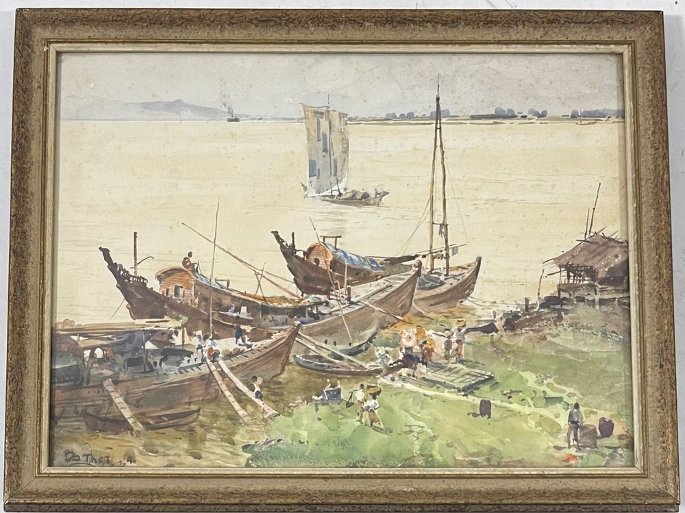 Top Küsten Szene Aquarell unleserlich Signiert (Gebraucht) in Root für CHF 129 – mit Lieferung ...