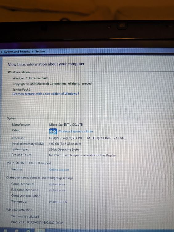 MSI A6200 Laptop | Kaufen auf Ricardo