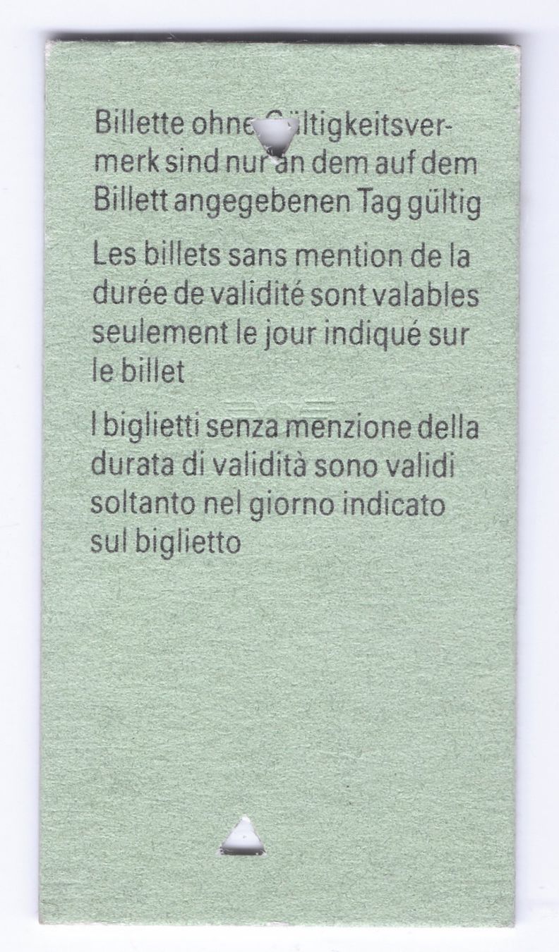 Billette Zürich – Rorschach – Staad via Winterthur (Gebraucht) in ...