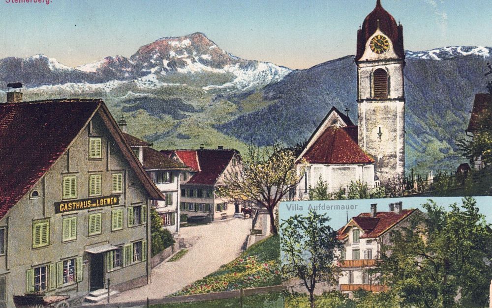 Ak Karte Ansichtskarte Steinerberg Gasthaus Löwen And Villaadm Kaufen