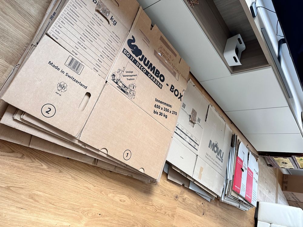 30 carton boxes for moving. Used, good condition | Kaufen auf Ricardo
