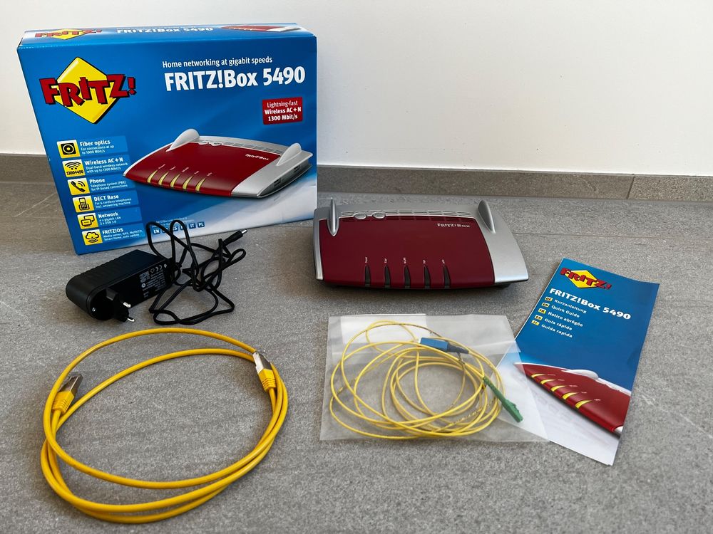 AVM FRITZ!Box 5490 Router (Glasfaser/Fiber) (Gebraucht) in Widnau für CHF 35 – mit Lieferung auf ...