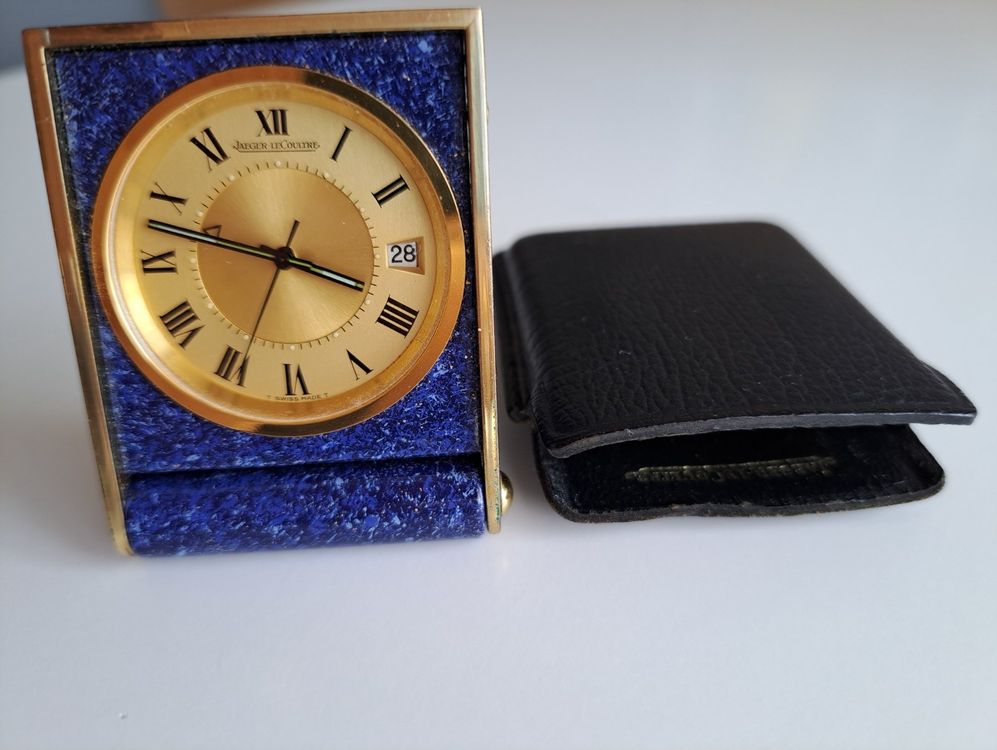 Réveil de voyage en lapis-lazuli Jaeger Lecoultre avec étui | Kaufen ...