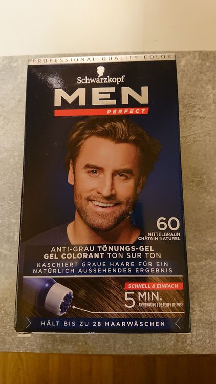Schwarzkopf Men Perfect Anti-Grau Tönungsgel 60 Mittelbraun | Kaufen ...