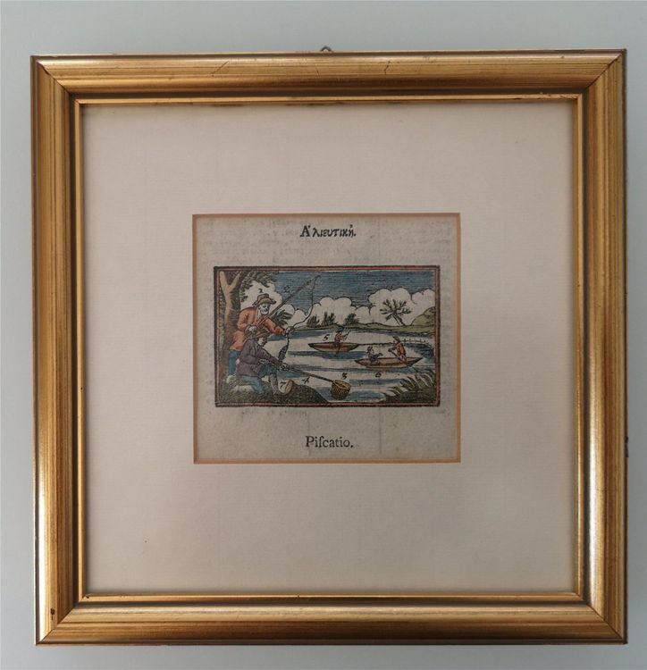 Holzschnitt koloriert Piscatio Fischerei (Gebraucht) in Rothenburg für CHF 38 – mit Lieferung ...