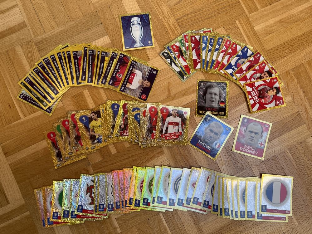 Topps Euro 2024 les 100 Stickers Set complet or Gold | Kaufen auf Ricardo