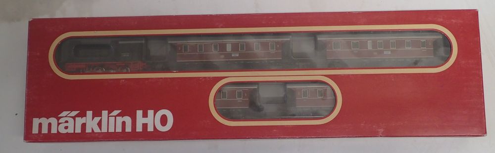 Märklin H0 - DB Lok V36 + 4tlg. Nebenbahn-Zug - Art. 2858 (Gebraucht ...