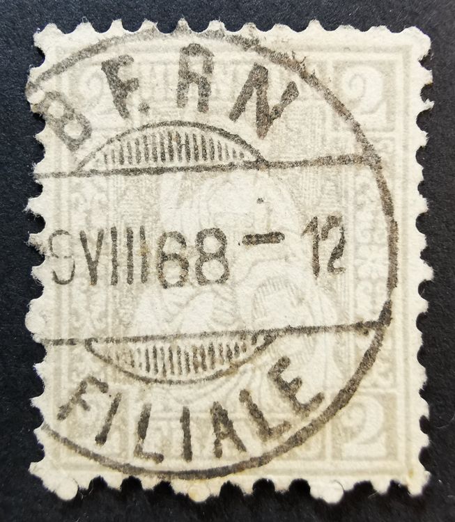 TR55 Timbre Suisse Assise Oblitere 1868 Bern (Gebraucht) in Cousset für CHF 2.65 – mit Lieferung ...