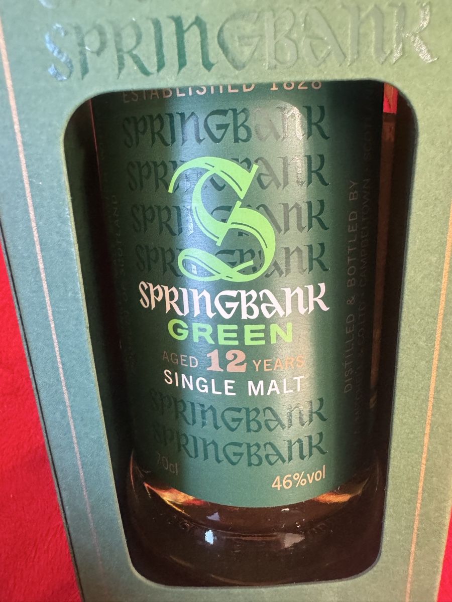 Springbank Green 12 Years Single Malt RARITÄT (Neu und originalverpackt ...