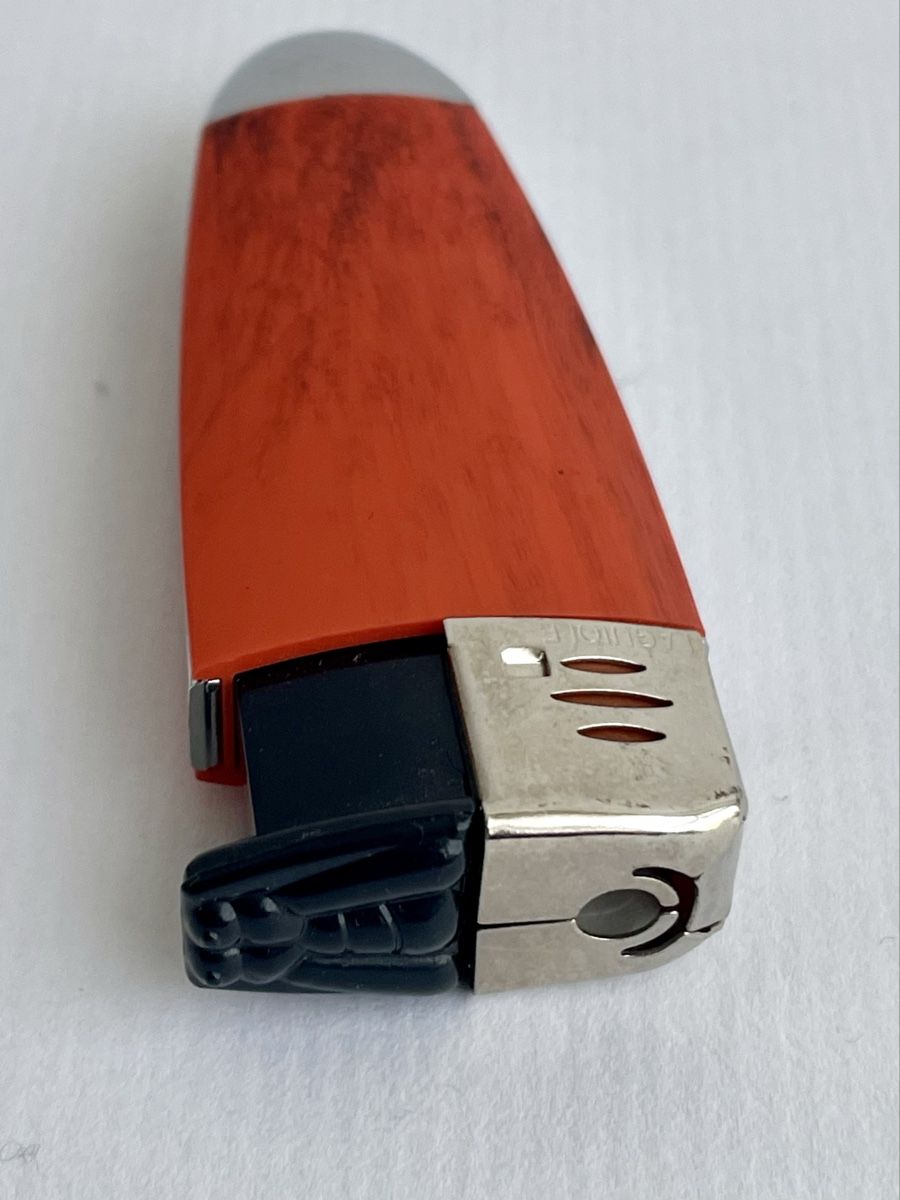 Briquet Laguiole orange avec sa housse en velour (D'occasion) à Genève ...