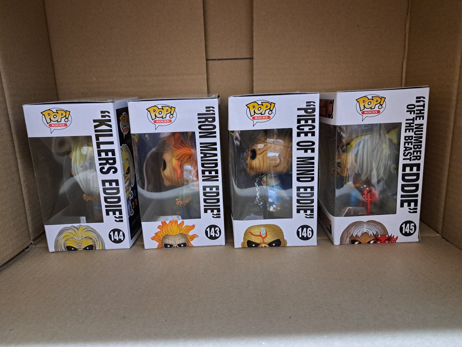Funko Pop Rocks! Eddie Iron Maiden 4 Pieces (Neu und originalverpackt ...