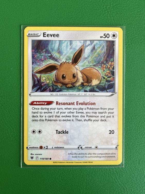 Pokemon Eevee/Evoli 119/189 EN (Neu (gemäss Beschreibung)) in Lommiswil ...