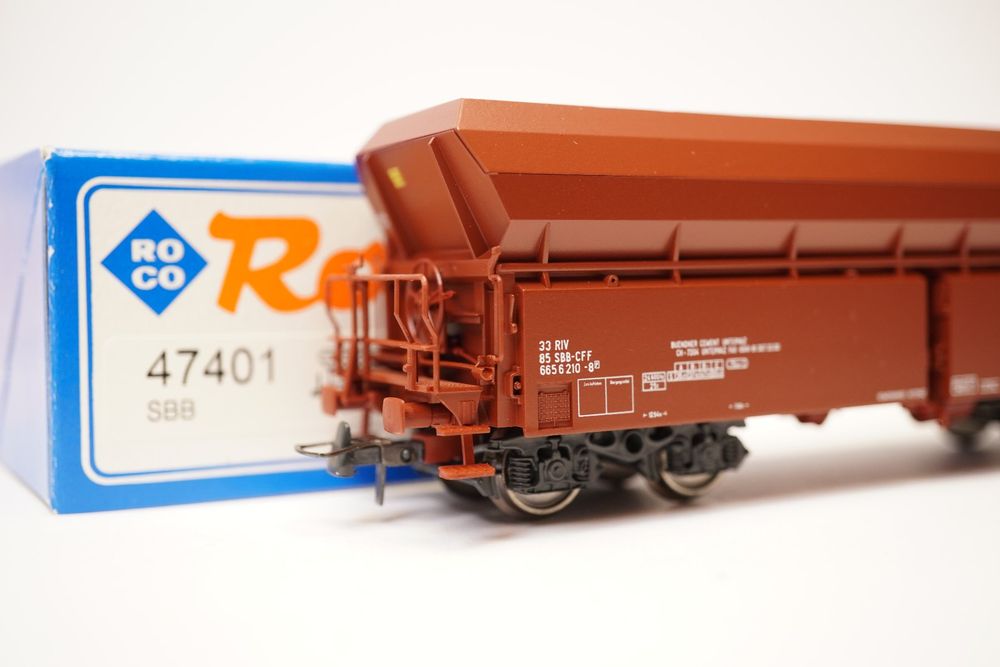 2ß Roco 47401 SBB Cementwagen BCU braun | Kaufen auf Ricardo