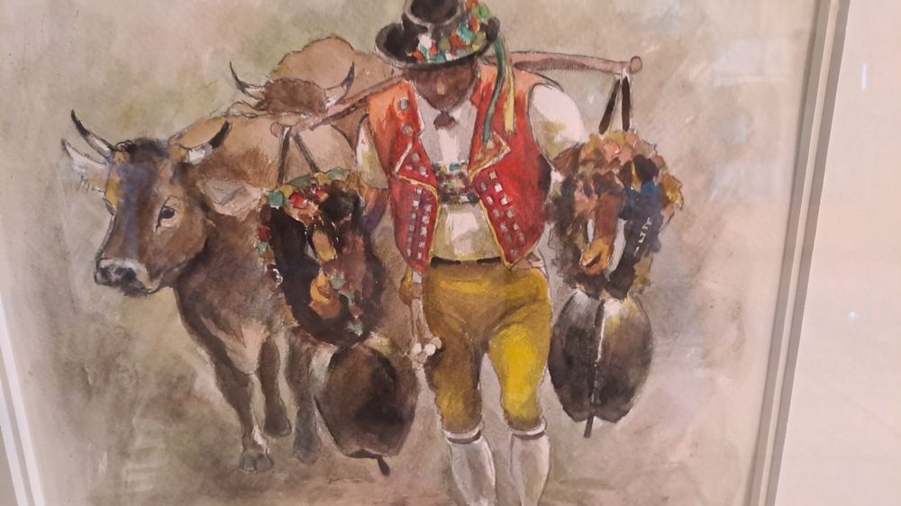 Milo Naef Aquarell Senn Treichel Alpaufzug Kaufen Auf Ricardo
