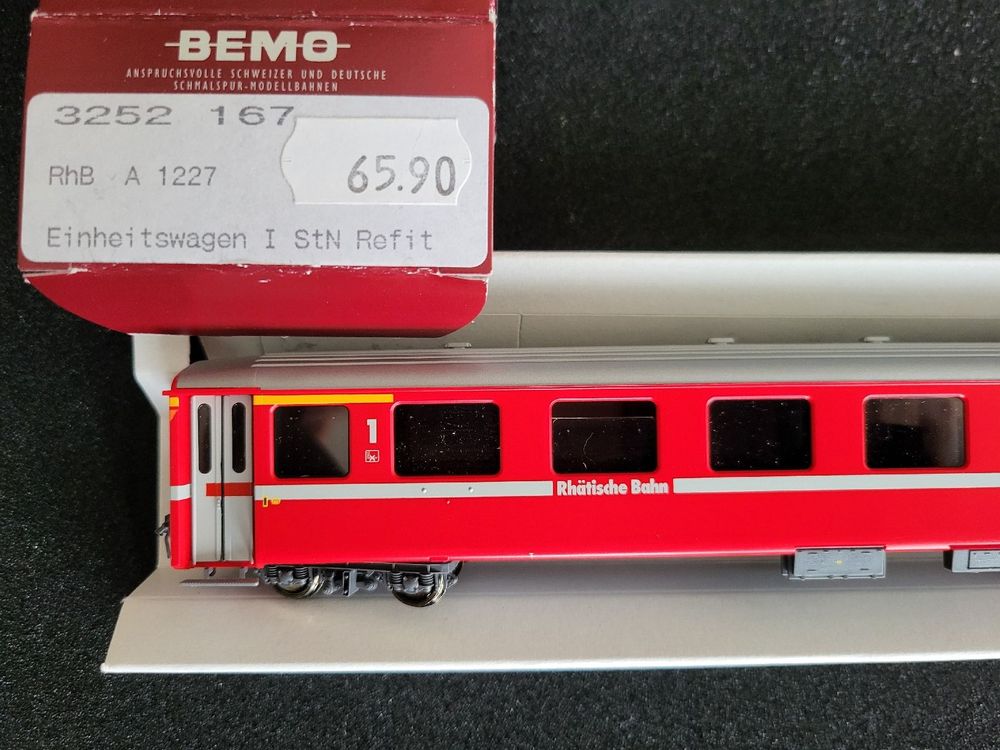 Bemo 3252 167 RhB Voiture EW I A1227 Refit (Gebraucht) in La Tour-de ...