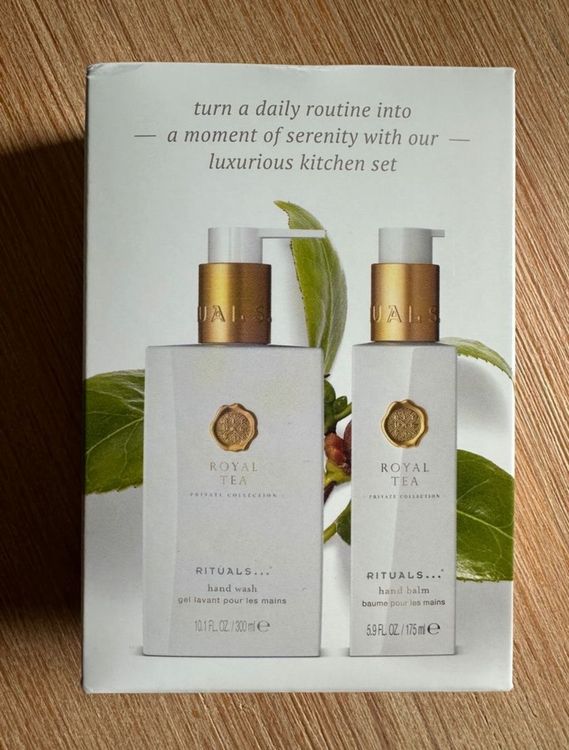Rituals Royal Tea Kitchen Set Hand Wash 110ml Hand Balm 85ml (Neu und ...