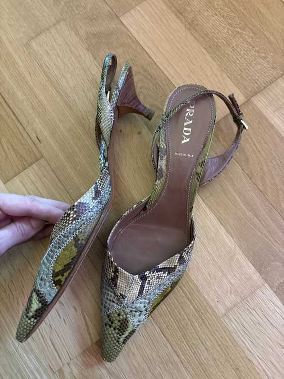 Prada Snake Skin Vintage Pumps Slingback 90s (Gebraucht) in Bern für ...