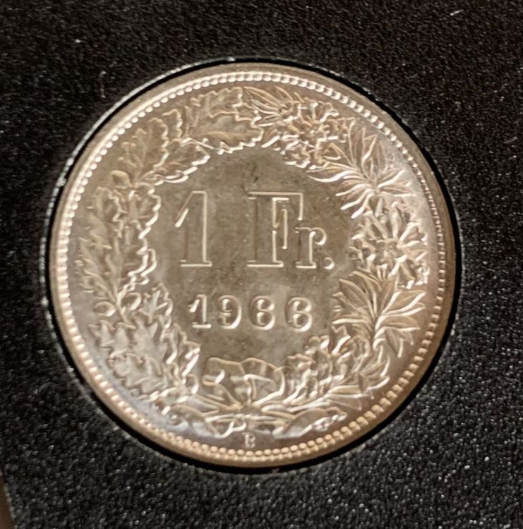 1966 Münze 1 Franken Silber (Gebraucht) in Eggersriet für CHF 2.9 – mit Lieferung auf Ricardo kaufen