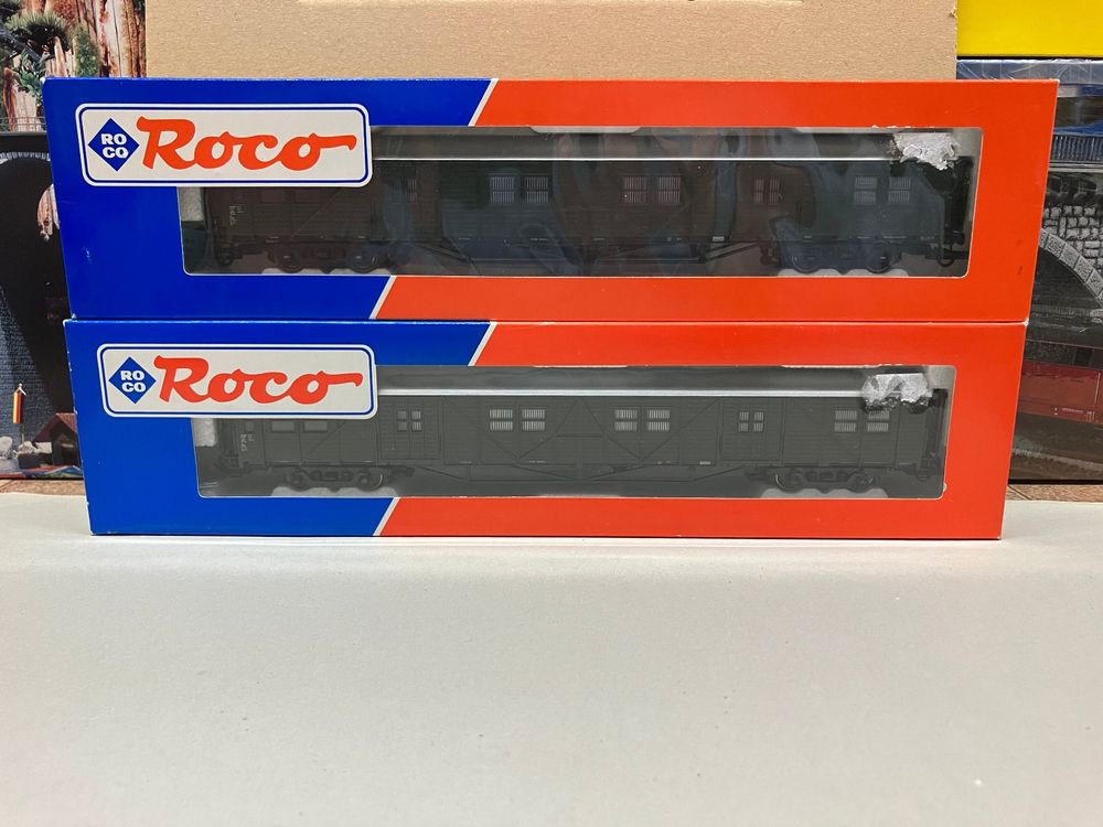 Roco 2x44592 Hilfszug-Gerätewagen Hmb der DB, Epoche III, H0 | Kaufen ...