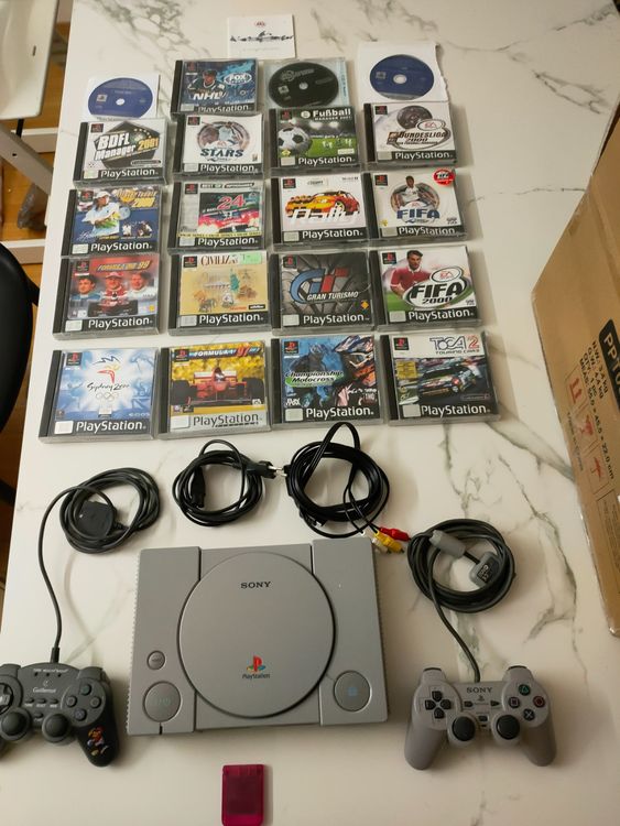 Ps1 MEGA Set mit Ca 19 Spiele Fonktionieren Tadellos (Gebraucht) in ...