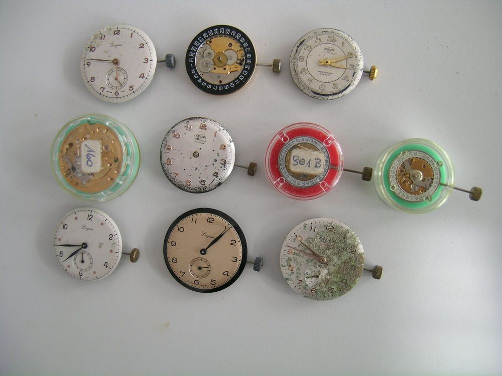 ENICAR / LONGEAU: 10 Uhrwerke | Kaufen auf Ricardo