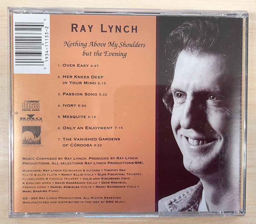 RAY Lynch: Nothing Above My Shoulders but the Evening CD (Gebraucht) in ...