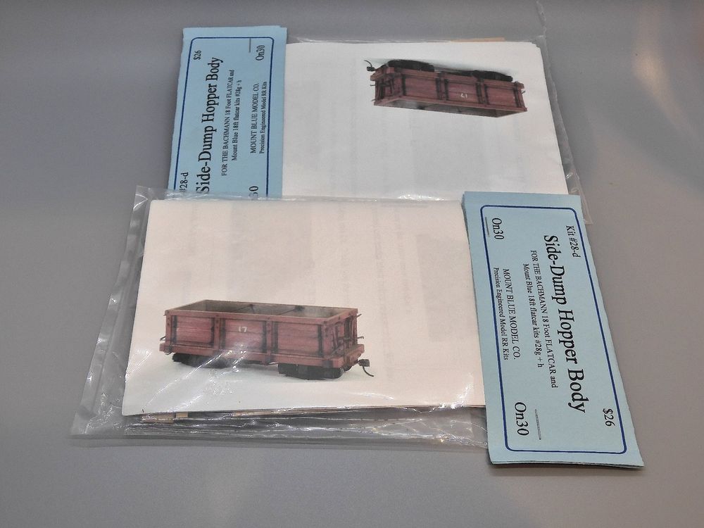 2 Side-Dump Hopper Body Kits Spur On3/On30/0e | Kaufen auf Ricardo