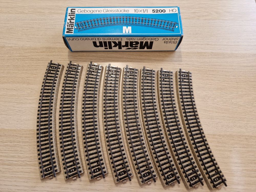 Märklin 8 x 5200 gebogenes gleis M H0 OVP NEU | Kaufen auf Ricardo