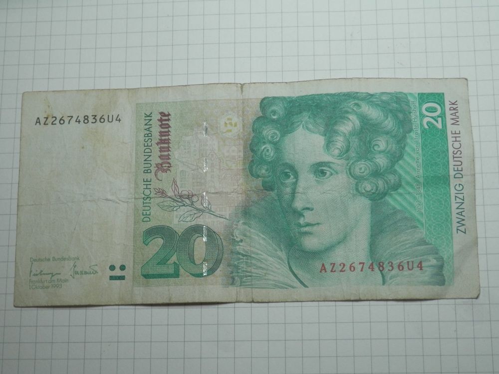 Deutschland - 20 Deutsche Mark - Ersatzbanknote 1993 rar | Kaufen auf ...
