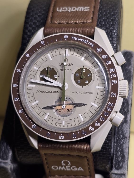 Omega swatch Mission to Saturne, Chrono Quartz 🪐⌚ (D'occasion) à Grand ...