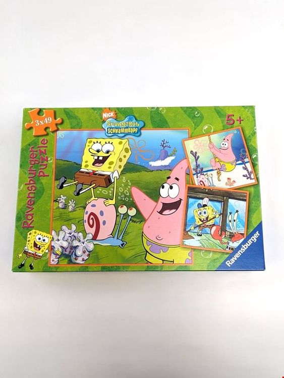 RAVENSBURGER | SpongeBob Puzzle | 3 x 49 Teile (Gebraucht) in ...