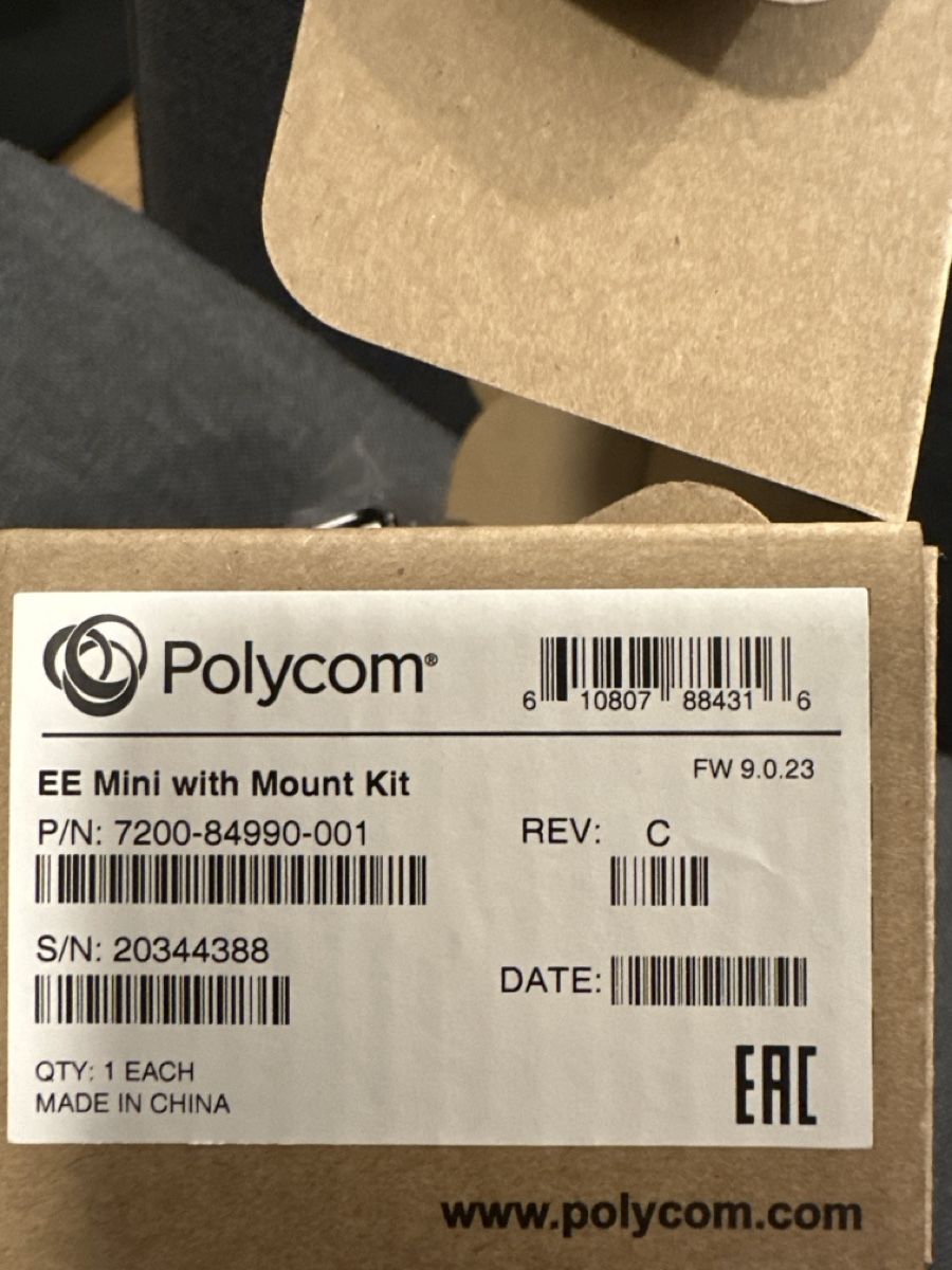 Polycom EE Mini Camera - webcam + Mount Kit - Great Value! (Neu und ...