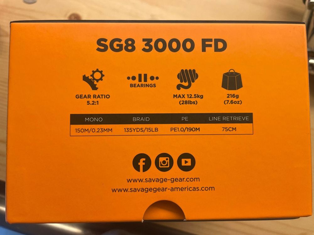 Rolle Savagegear SG8 3000 FD Angelrolle | Kaufen auf Ricardo