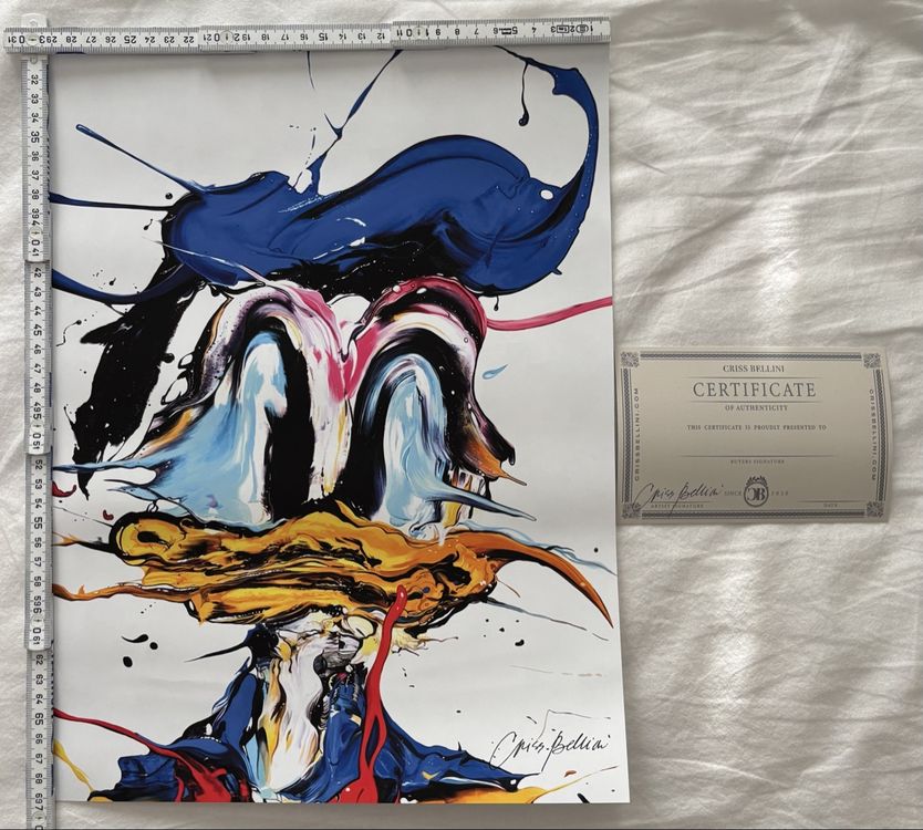 Chris Bellinis "Mickey Mouse" Unikat mit Zertifikat (Neu und ...