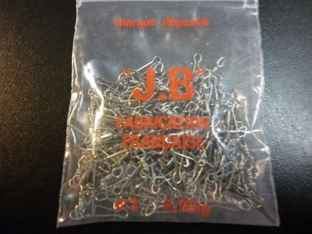 100 émerillons JB n° 3 Agrafenwirbel (Neu und originalverpackt) in ...