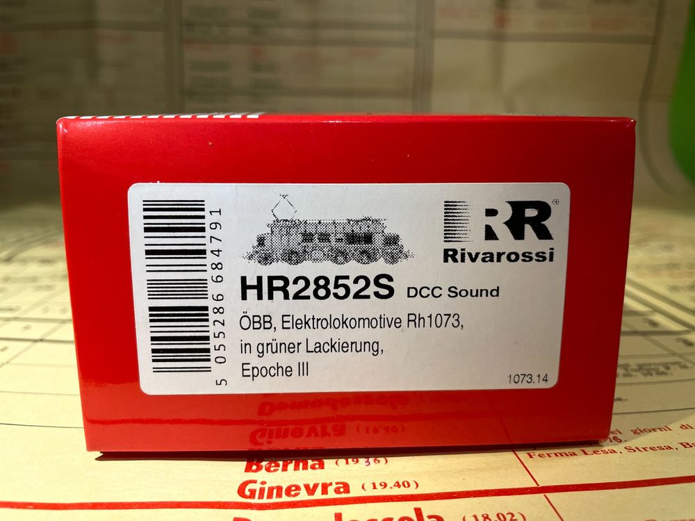 Rivarossi HR2852S DCC Sound ÖBB 1073.14 (Neu und originalverpackt) in ...