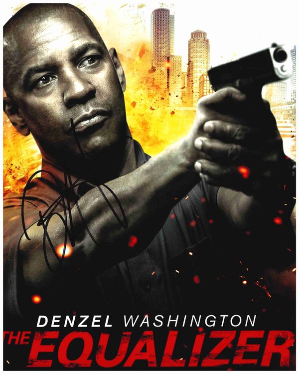 DENZEL WASHINGTON *THE EQUALIZER* handsigniert (20x25cm) COA | Kaufen ...