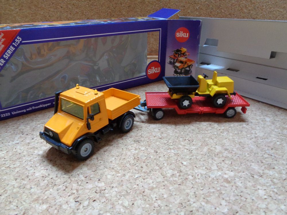 SIKU 2232 Unimog U 140 mit Anhänger und Dumper (Neu und ...