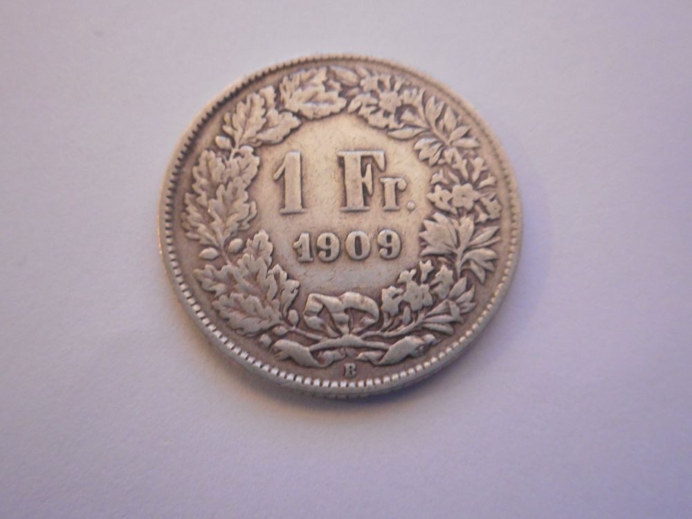 1 Fr. 1909 silber (Gebraucht) in Kriegstetten für CHF 3.4 – mit Lieferung auf Ricardo kaufen