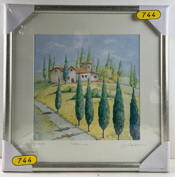 Johann Lindow (1953) Toscana Grafik Handsigniert (Neu und originalverpackt) in Neuhausen am ...