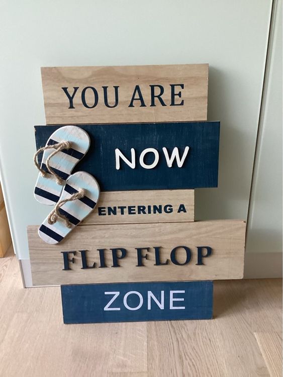 Deko-Schild: FlipFlop-Zone (Neu (gemäss Beschreibung)) in Basel für CHF ...