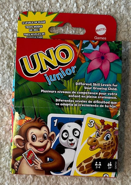 UNO Junior 56 cartes avec dessins d'animaux 3+ | Kaufen auf Ricardo