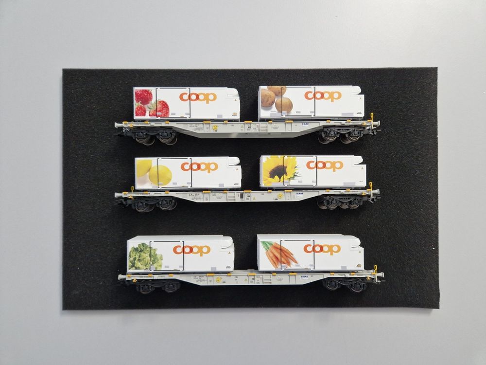Märklin 47461, Containertragwagen-Set "Coop" | Kaufen auf Ricardo